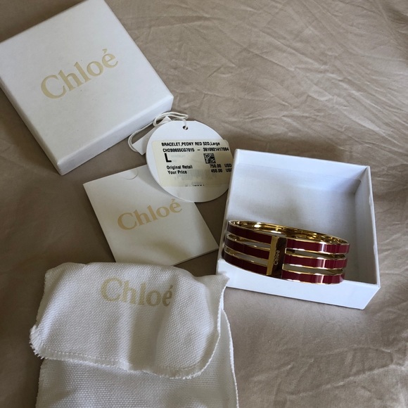 Chloe | Jewelry | Chloe Bracelet Peony Red | Poshmark